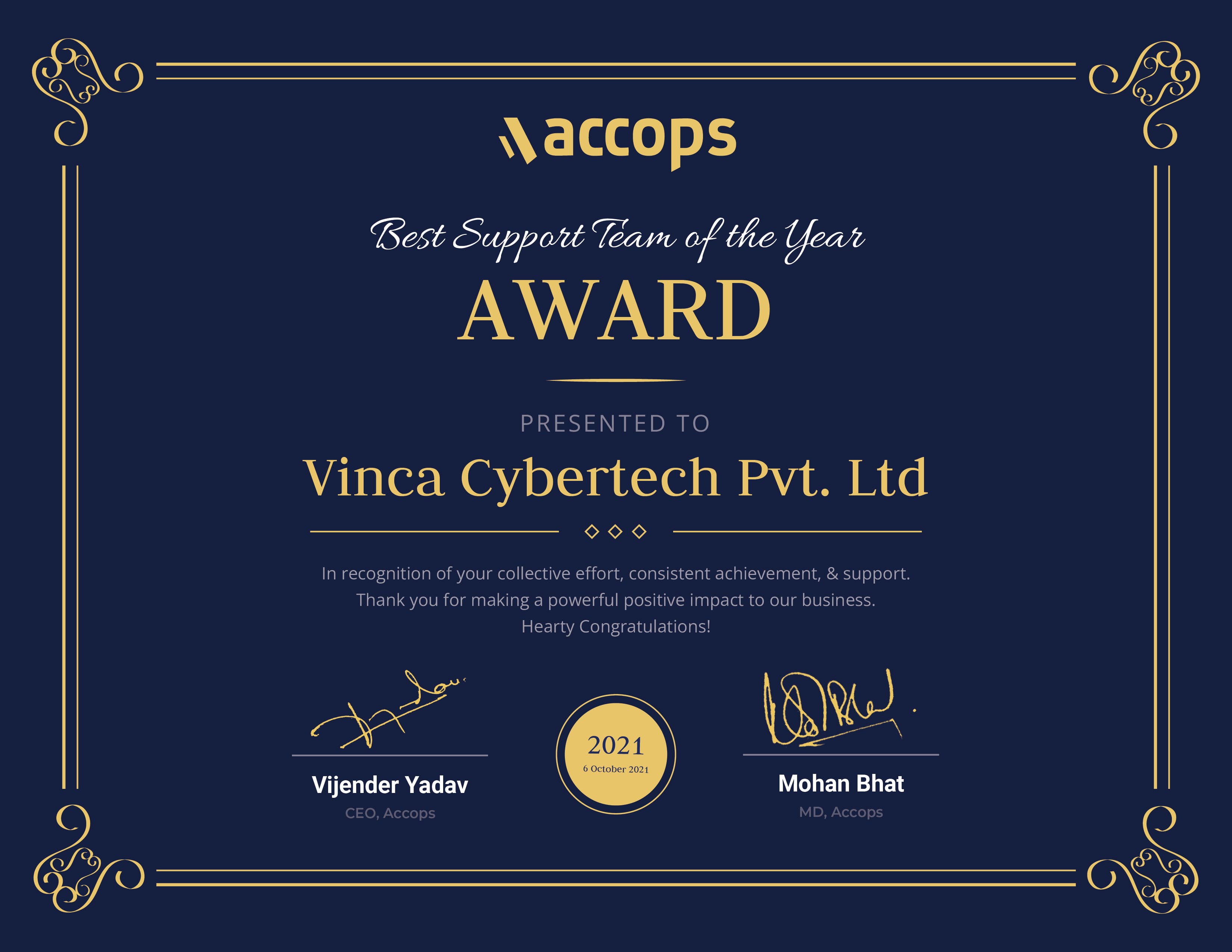 Accops - Partner Award Winner - Nanjgel